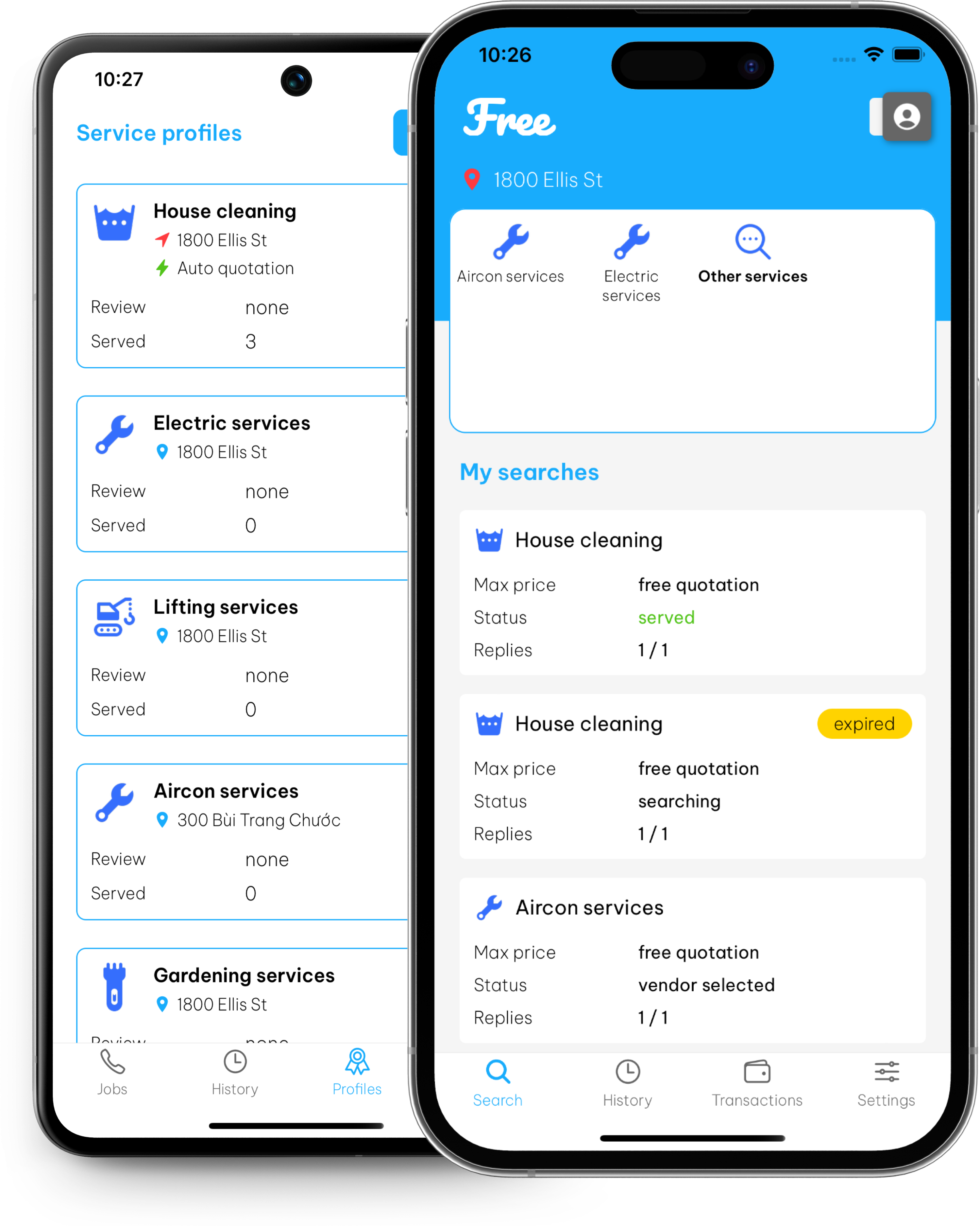 Free - services & vendors